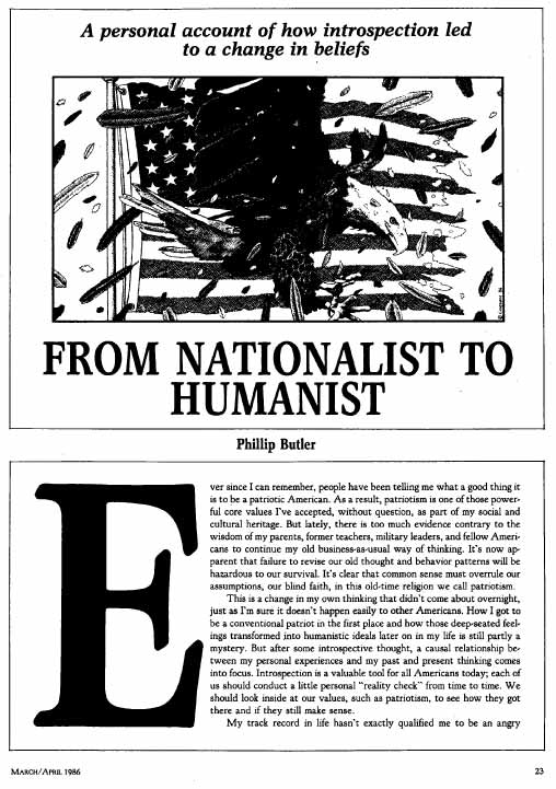 From Nationalist to Humanist | Phillip Butler PhD